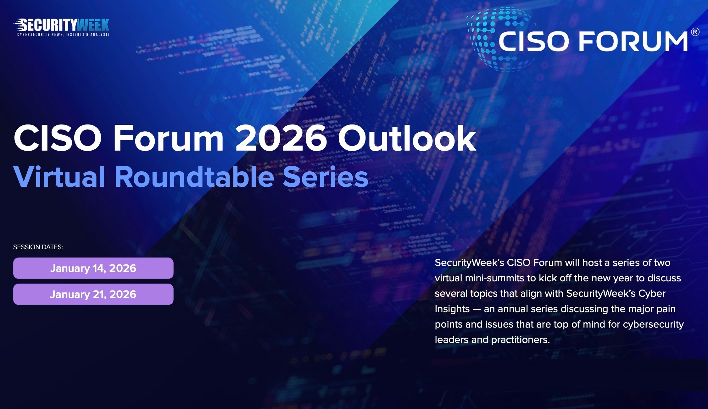 CISO Forum 2026 Outlook Webinar Series
